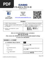 Using Stat Mode on CASIO Calculators | PDF | Mode (Statistics ...