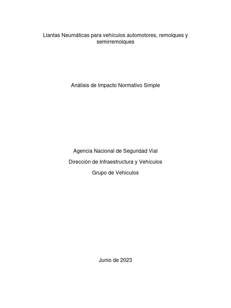 AIN simple llantas_2023 | Descargar gratis PDF | Neumático | Naciones ...