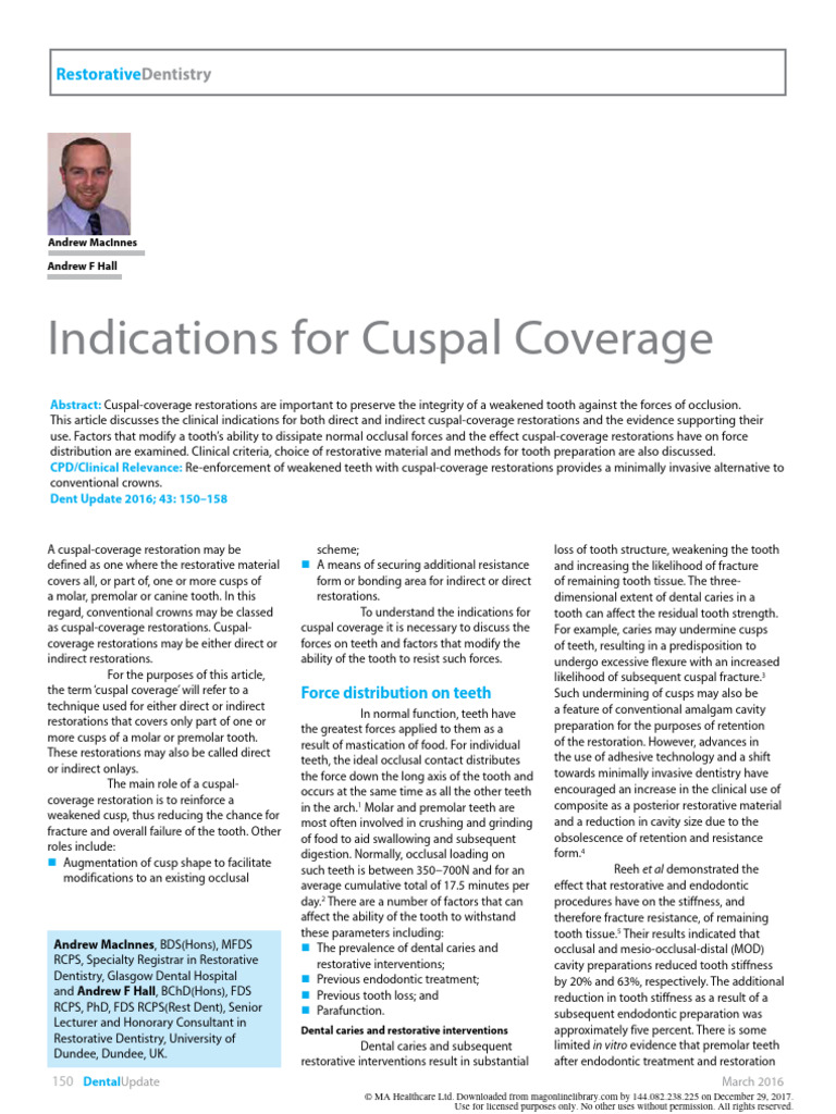 Indikasi Onlay | PDF | Human Tooth | Tooth