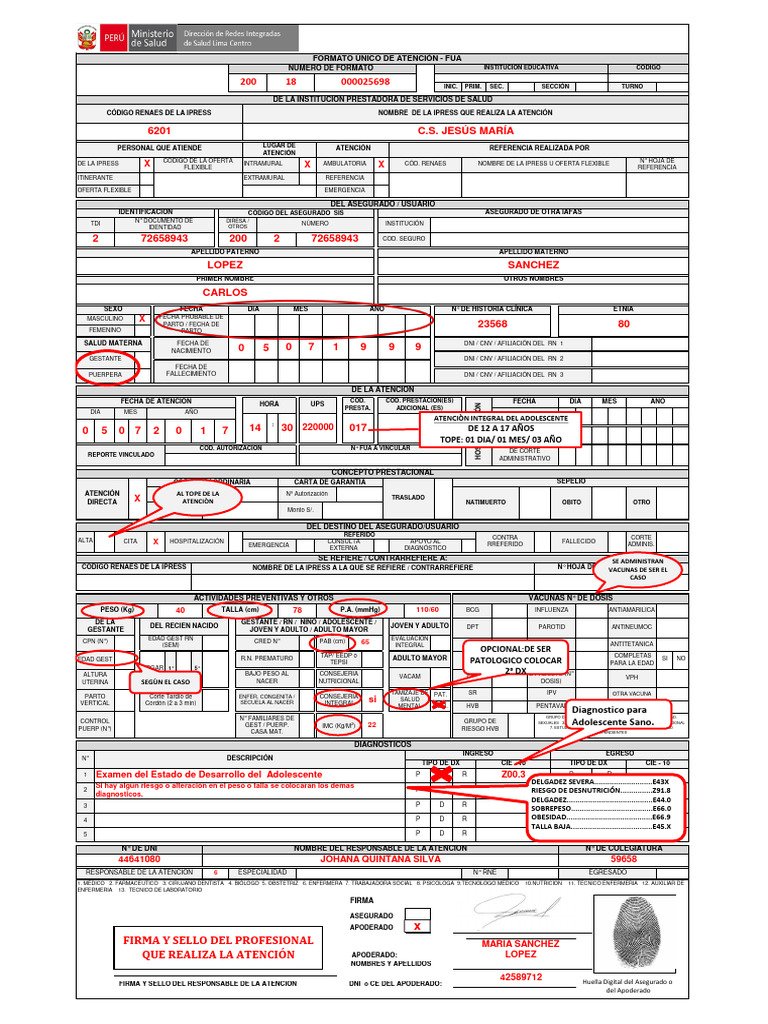 017 ENFERMERIA ANVERSO | PDF | Documento de identidad | Medicina CLINICA