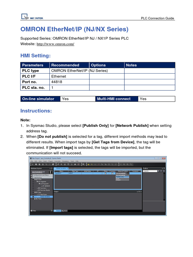 OMRON EtherNet IP NJ NX Series | PDF | Integer (Computer Science) | 64 Bit Computing
