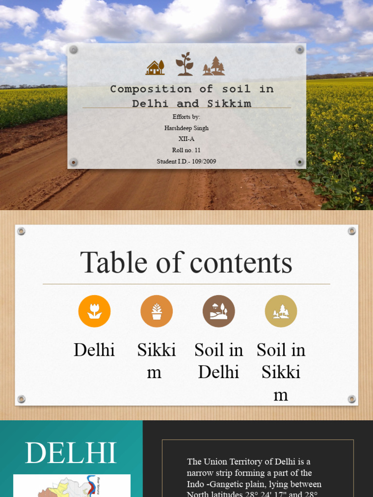 Composition of Soil in Delhi and Sikkim | Download Free PDF | Loam | Delhi
