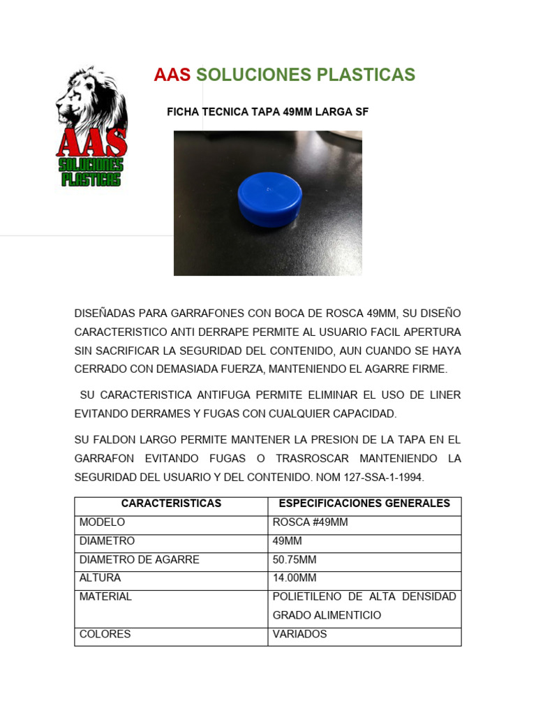 ficha tecnica bonafont | PDF