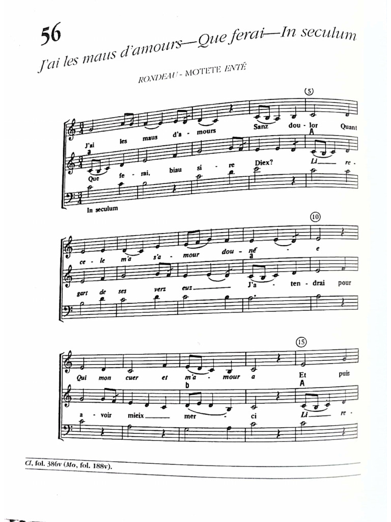 Audición: Motete Enté (Partitura Con La Letra) . | PDF