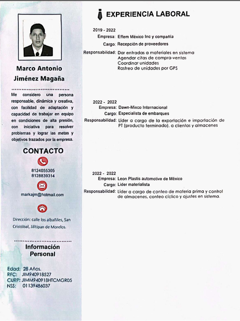 Marco Antonio Jiménez Magaña | PDF