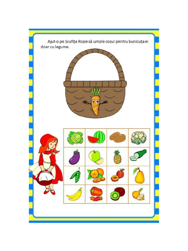 fise de lucru fructe si legume | PDF