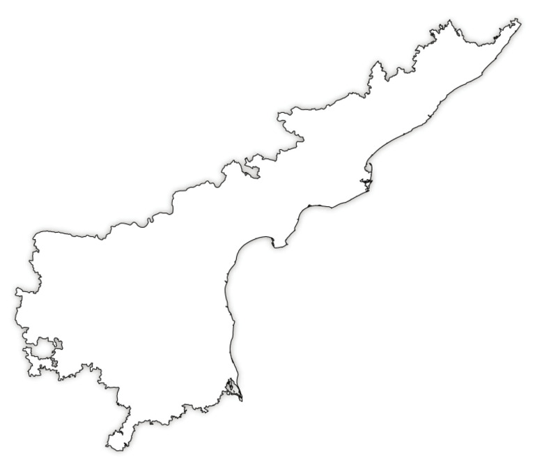 Andhra Pradesh Outline Map PDF | PDF