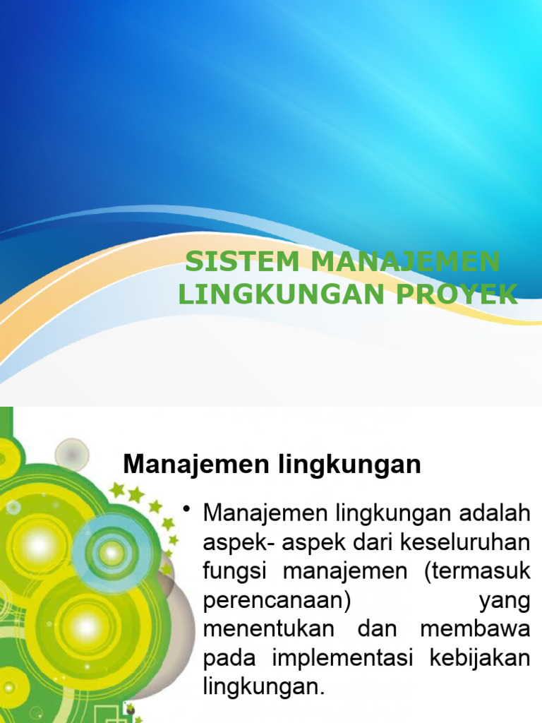 Manajemen Lingkungan Proyek | PDF