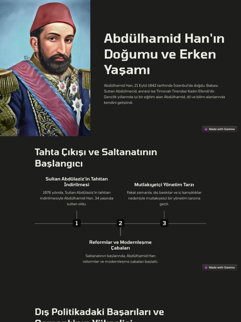 Abdulhamid Hanin Dogumu Ve Erken Yasami | PDF