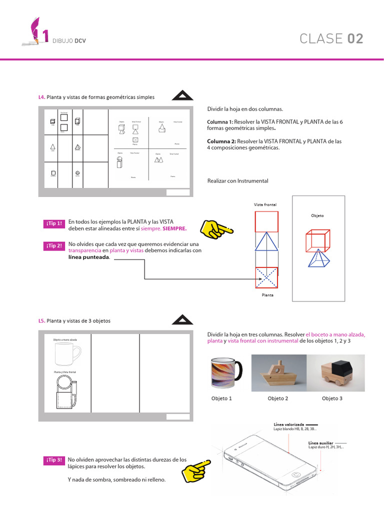 Dibujo DCV - Consigna Clase 2 | Descargar gratis PDF | Tecnicas artisticas | Dibujo