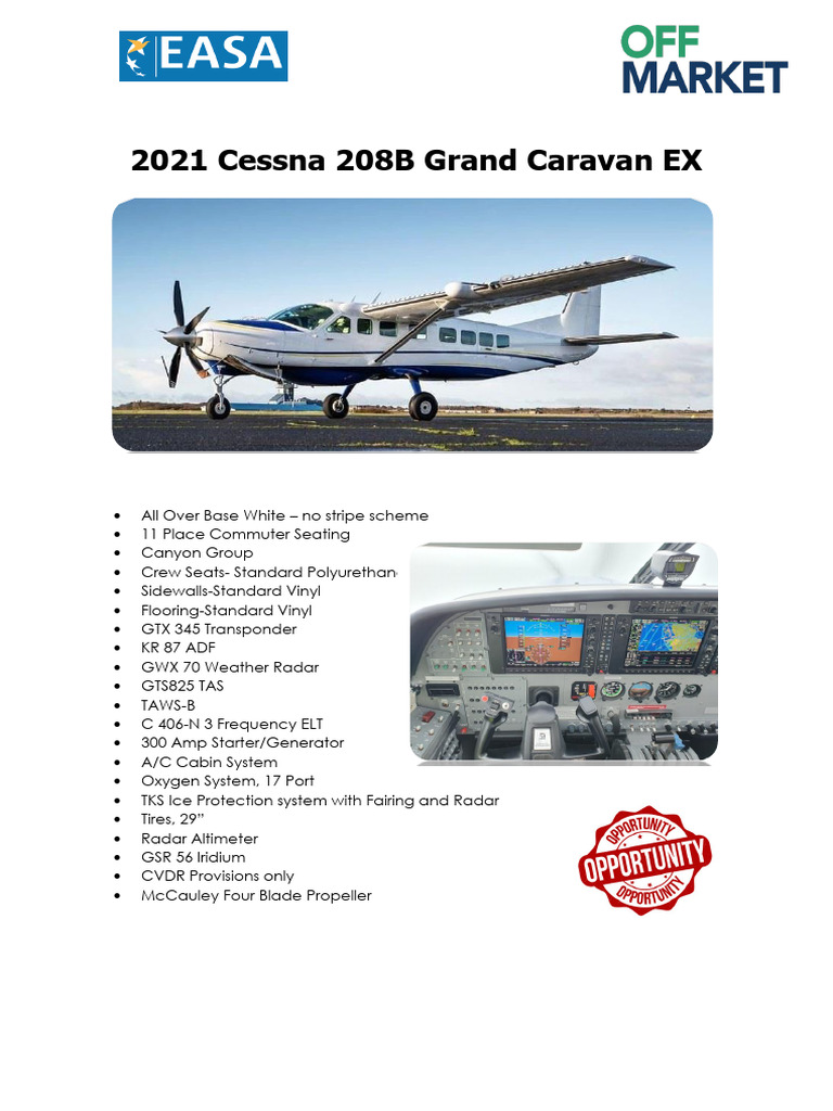 2021 Cessna 208B Grand Caravan EX 2 | PDF
