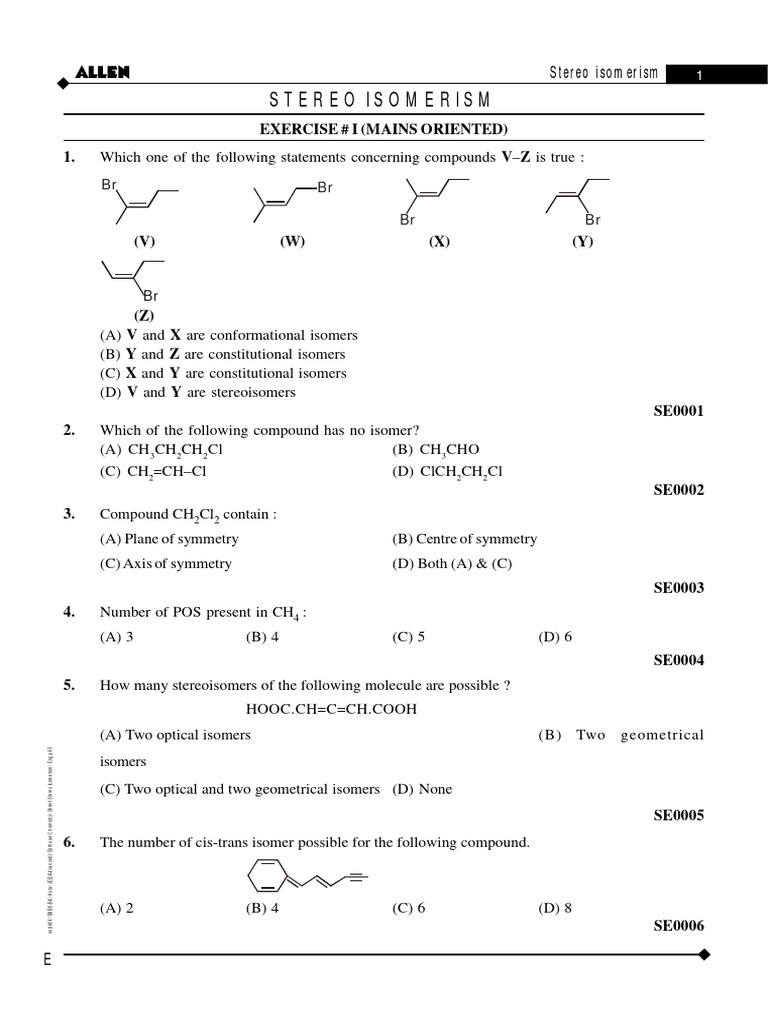 Stereoisomerism | PDF | Isomer | Chirality (Chemistry)