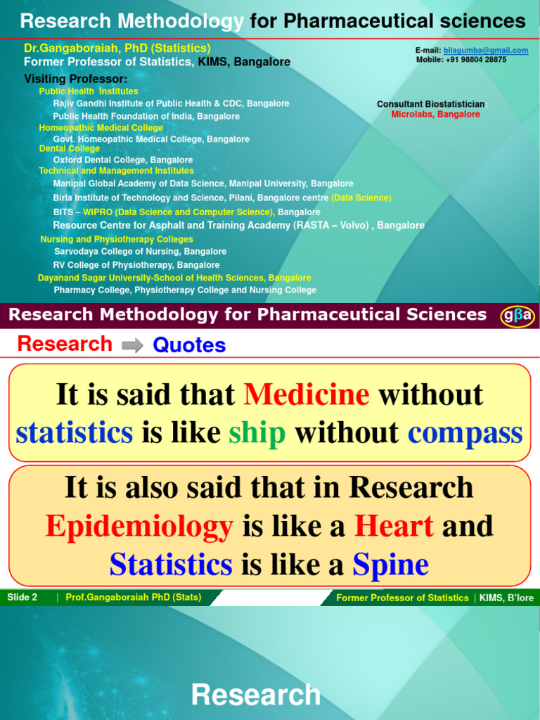 Research Methodology For Pharmaceutical Sciences (MPharm) | Download ...