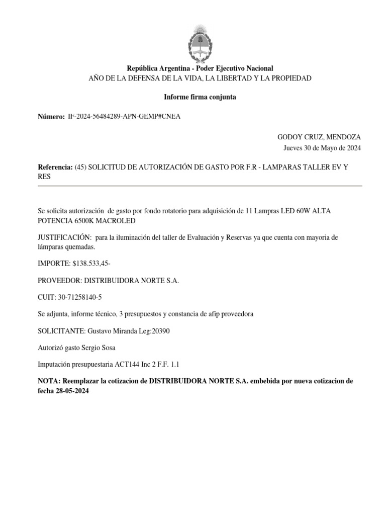 If 2024 56484289 Apn Gemp%cnea | PDF | Argentina