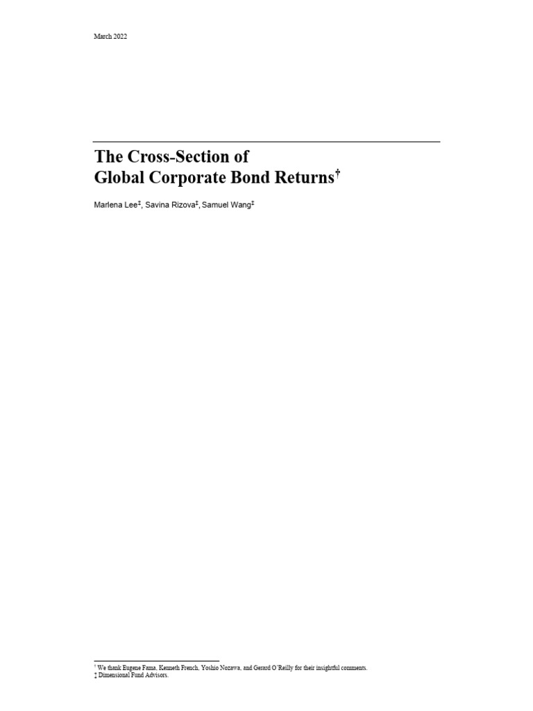 Vangard Fixed Income Model | PDF | Bonds (Finance) | Bond Duration