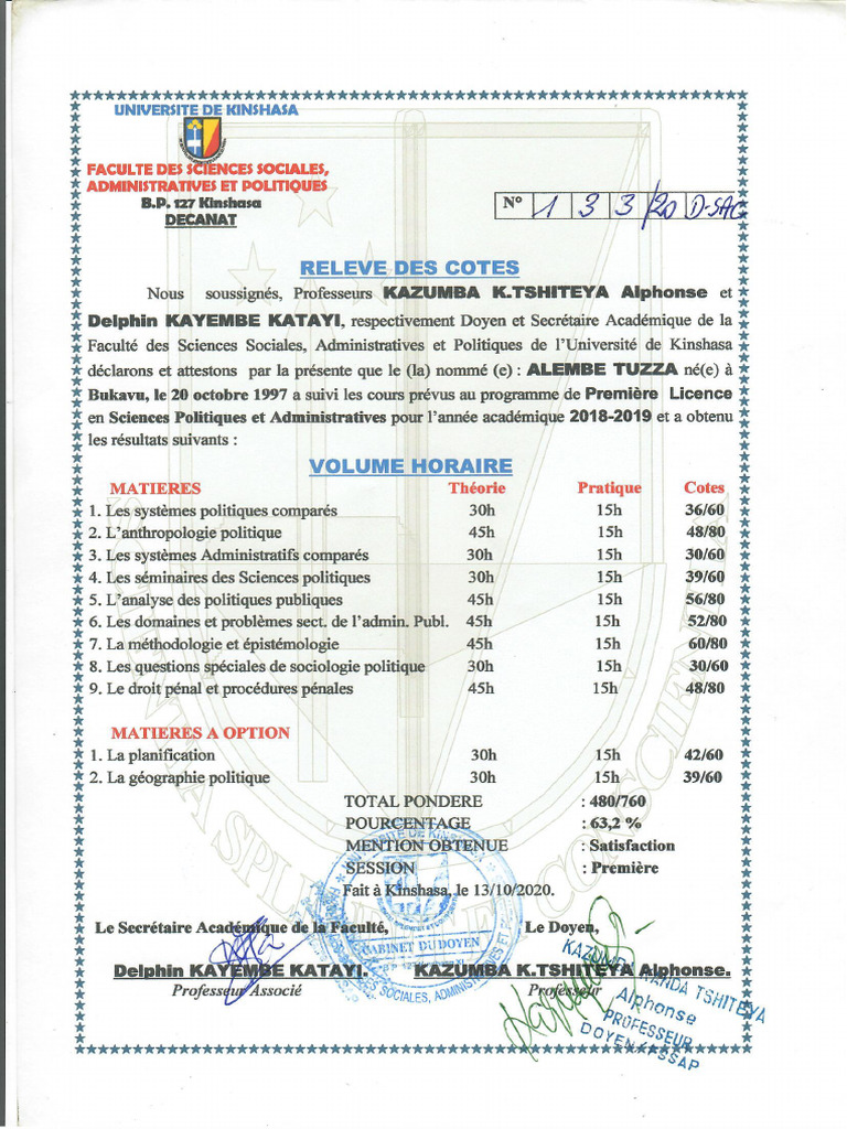 Releve l1 Unikin | PDF