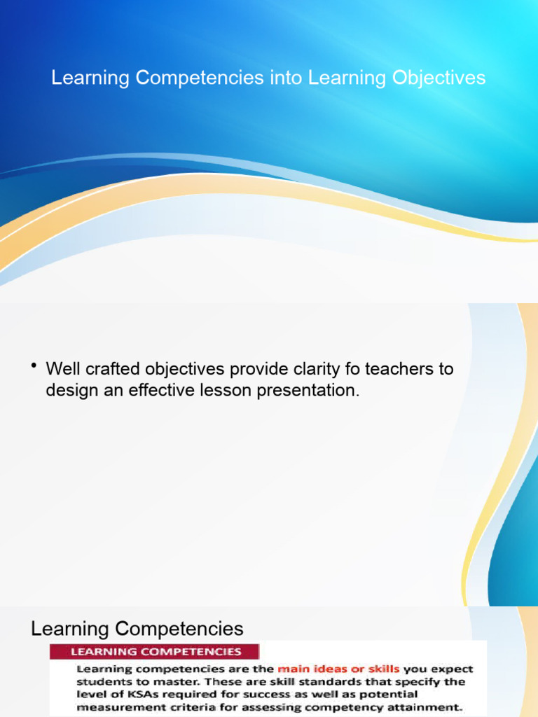 Crafting Effective Learning Objectives | PDF | Learning | Knowledge