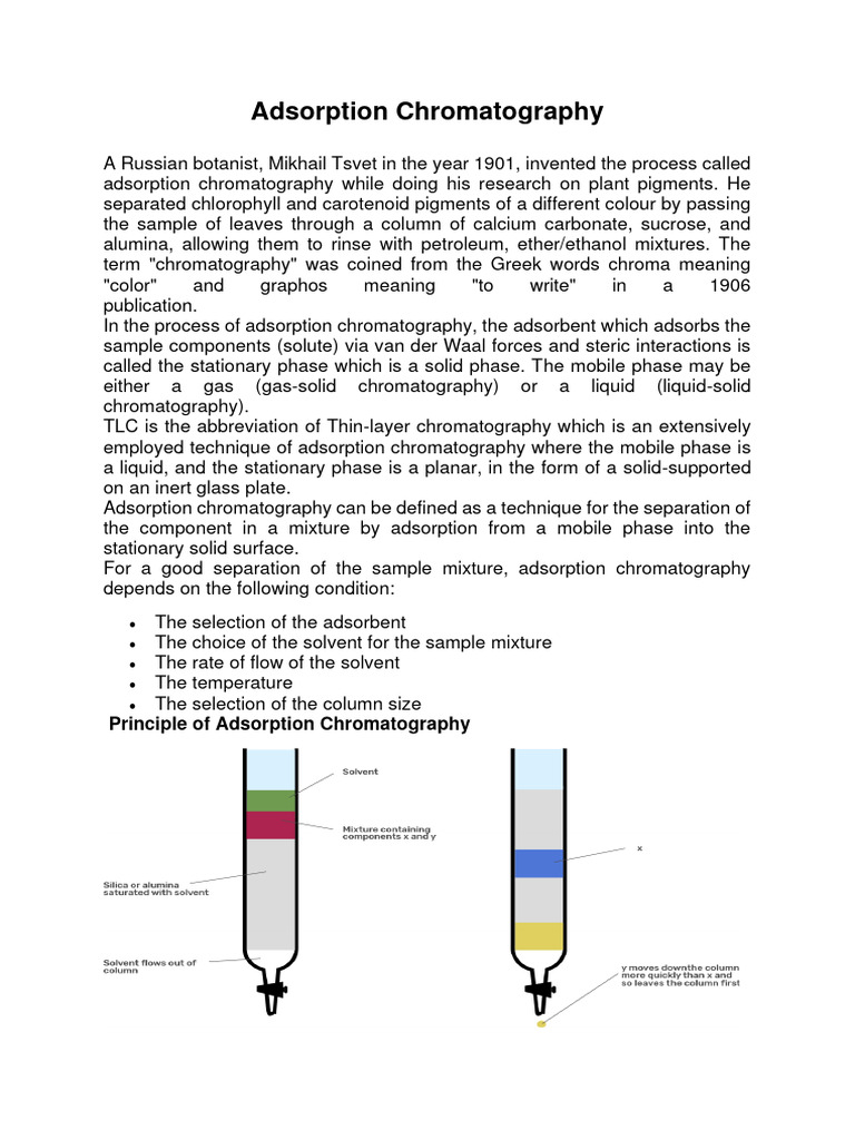 Adsorption Chromatography | Download Free PDF | Thin Layer ...