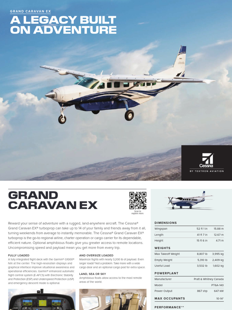 Grand Caravan EX Product Card | PDF | Aviation | Aircraft