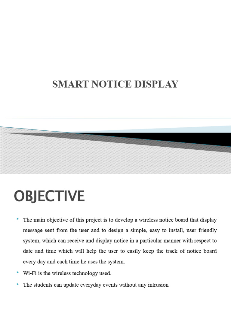 Wireless Digital Notice Board System | PDF | Rectifier | Light Emitting ...