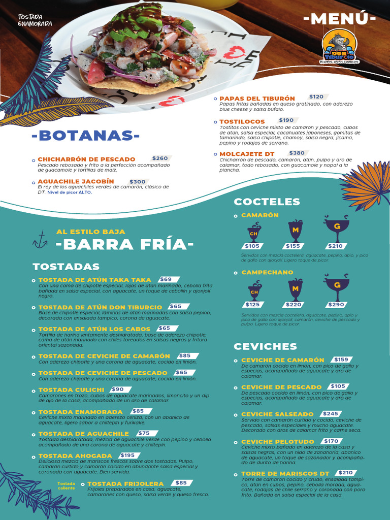 Don Tiburcio Echeverría 5 Mayo 2023 | PDF | Cilantro | Mariscos