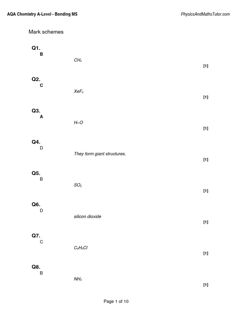 Bonding MS | Download Free PDF | Chemical Bond | Intermolecular Force