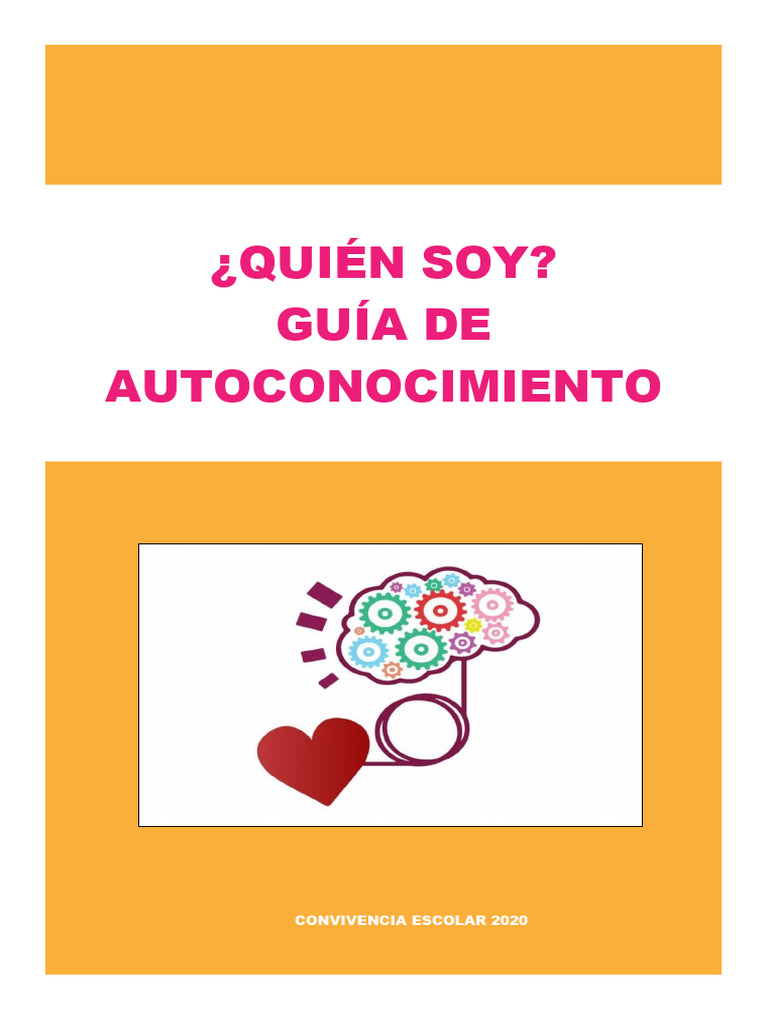 Cuadernillo de Autoconocimiento | PDF | Las emociones | Autoestima
