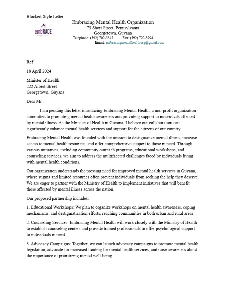 Block Style Letter Edpm Sba Group 5 Pdf Mental Health Mental Disorder