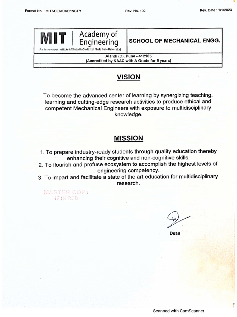 Vision Mission | PDF