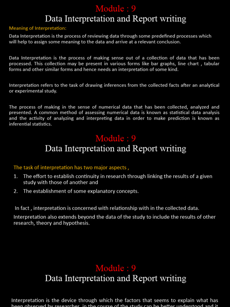 BRM Module 9 Data Interpretation | PDF | Statistics | Data
