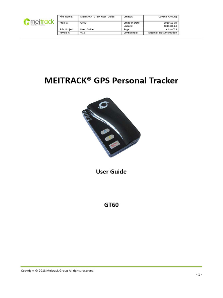 MEITRACK GT60 User Guide | PDF | Domain Name System | General Packet ...