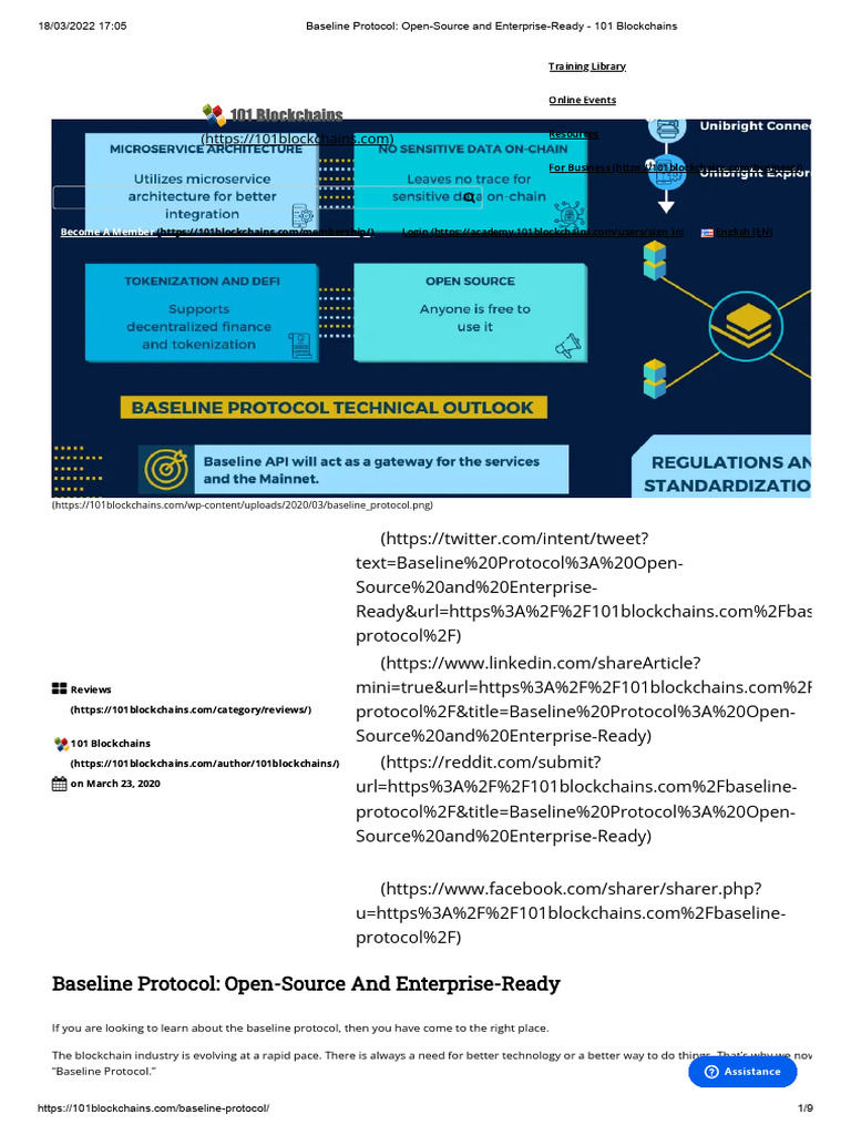 Baseline Protocol - Open-Source and Enterprise-Ready - 101 Blockchains | PDF | Computing ...