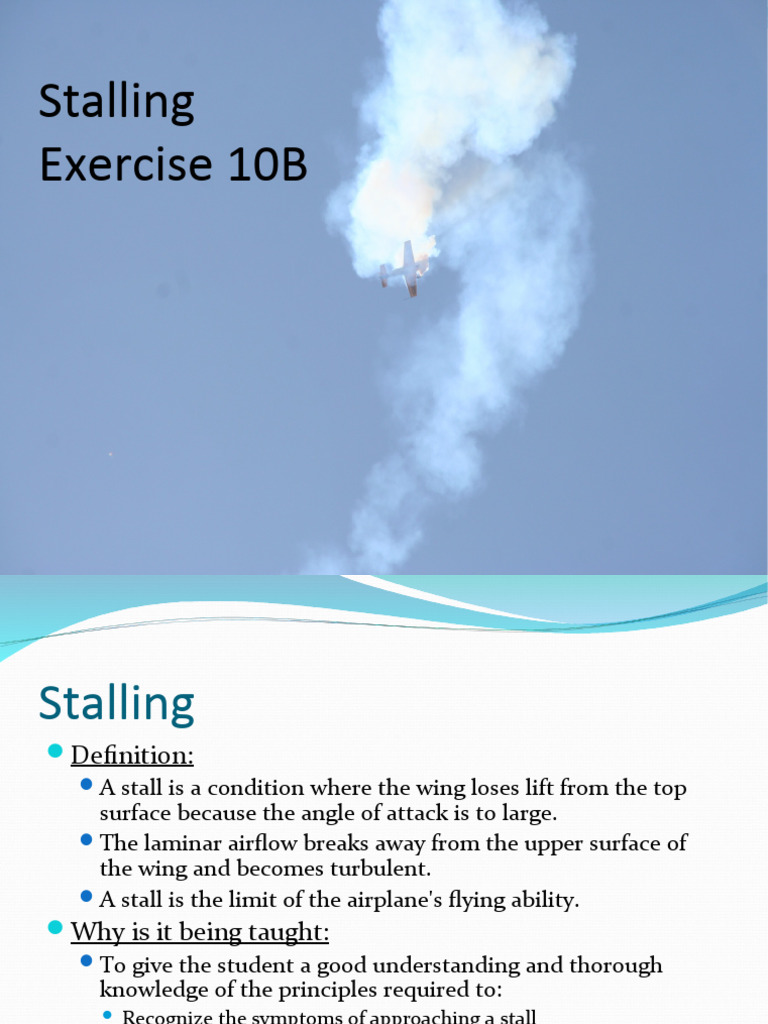 Ex10 - Stalling | PDF | Airfoil | Lift (Force)