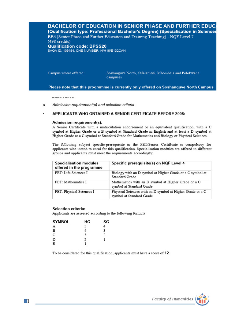 BEd Senior Phase/FET Consumer Science Modules | PDF | Mathematics ...