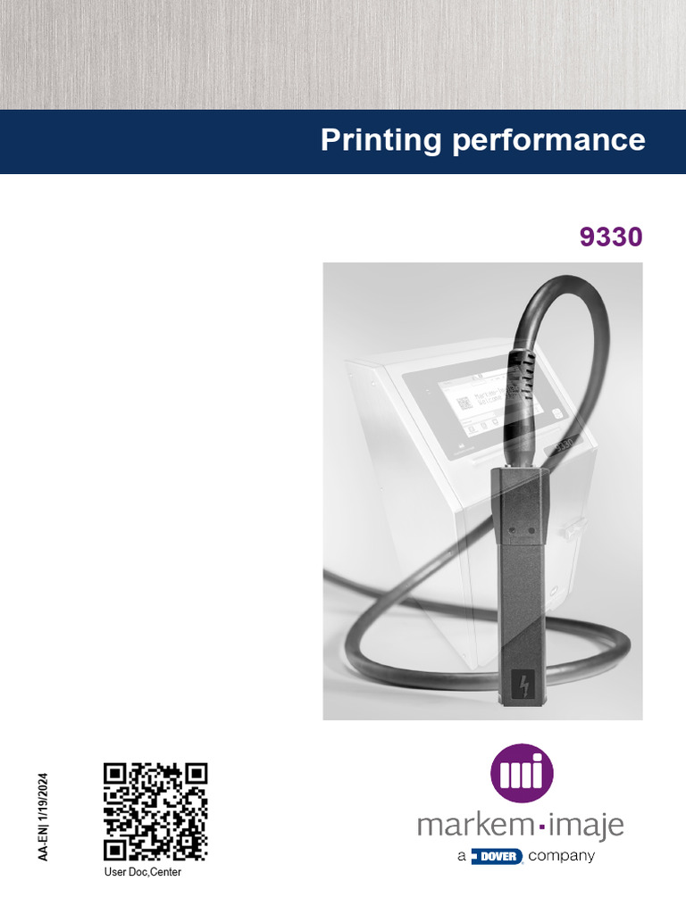 9330-Printing Performance-En | PDF | Qr Code | Algorithms