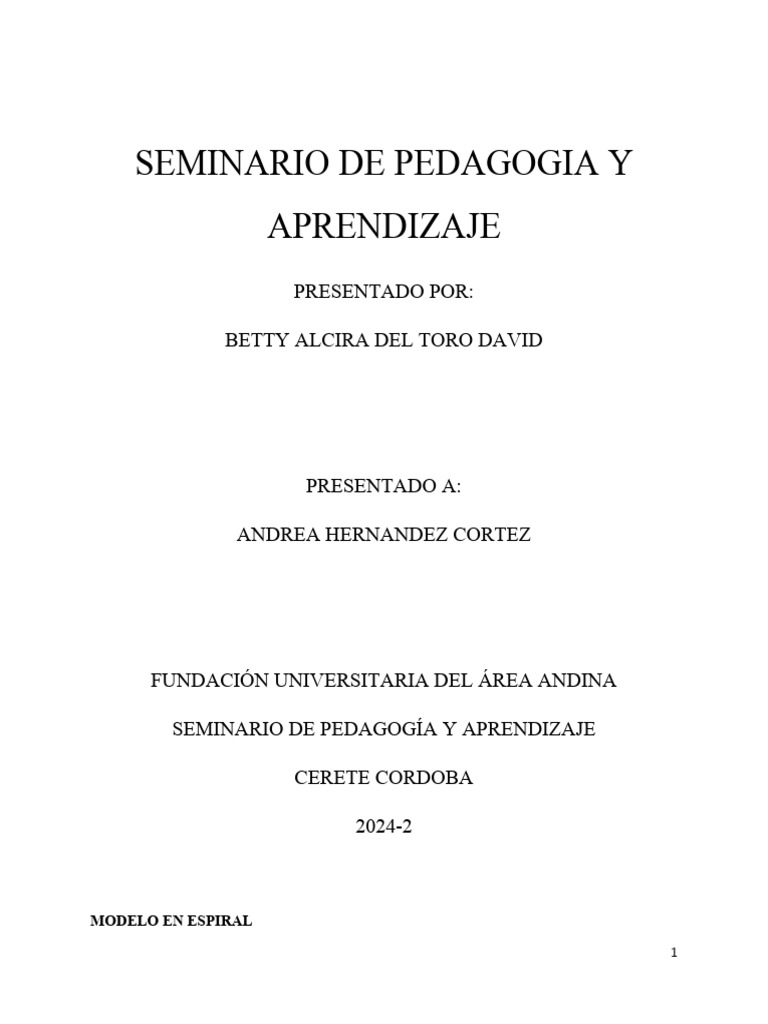 Actividad Eje 3 Pedagogia y Aprendizaje | PDF | Aprendizaje | Plan de estudios