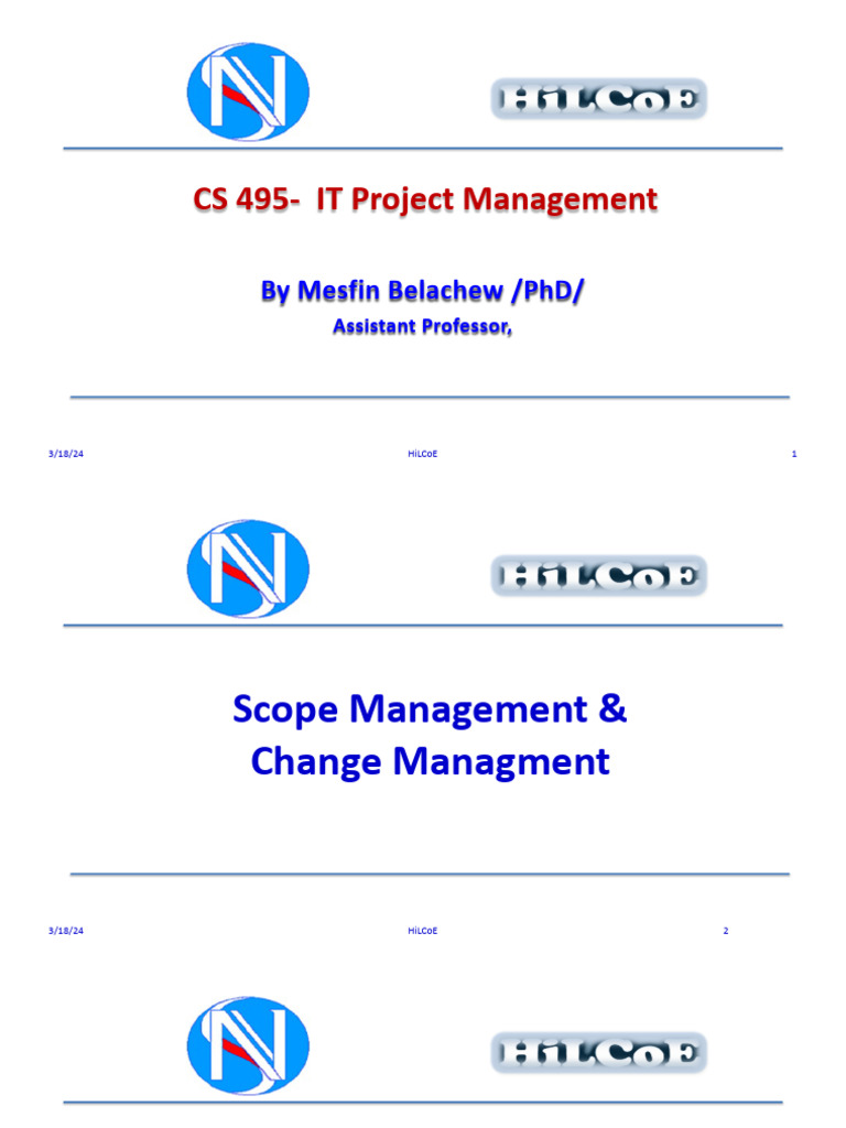 Scope and Change Management | PDF | Project Management | Change Management
