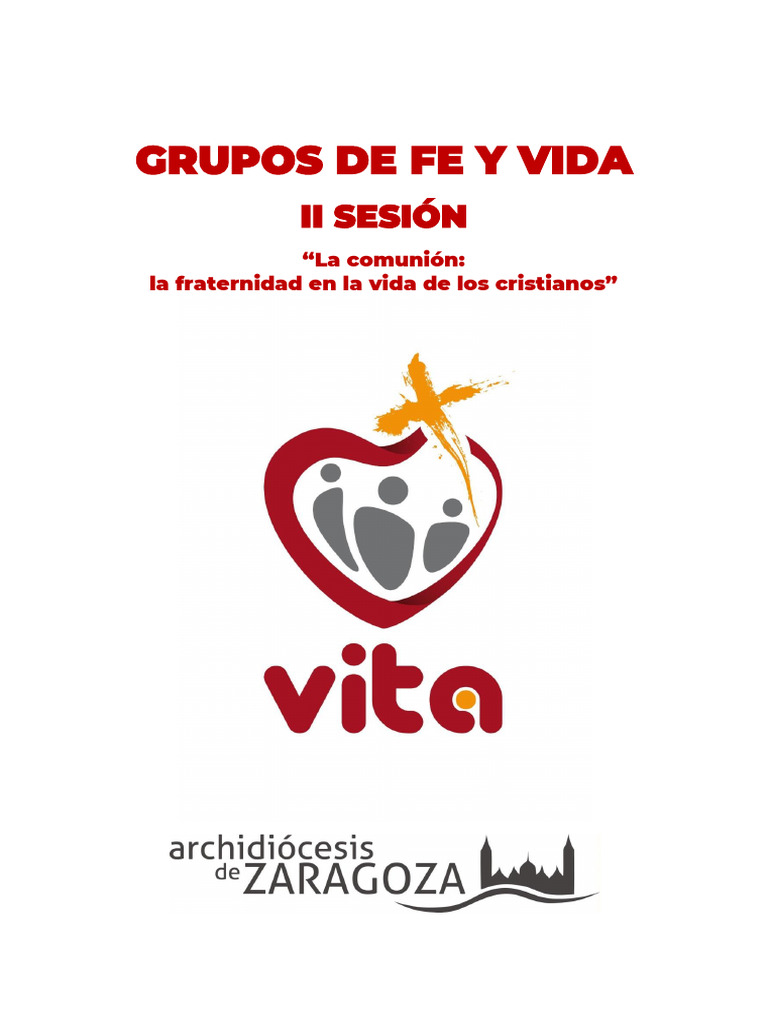 Grupos Fe y Vida. Sesión II | Descargar gratis PDF | eucaristía | Fe