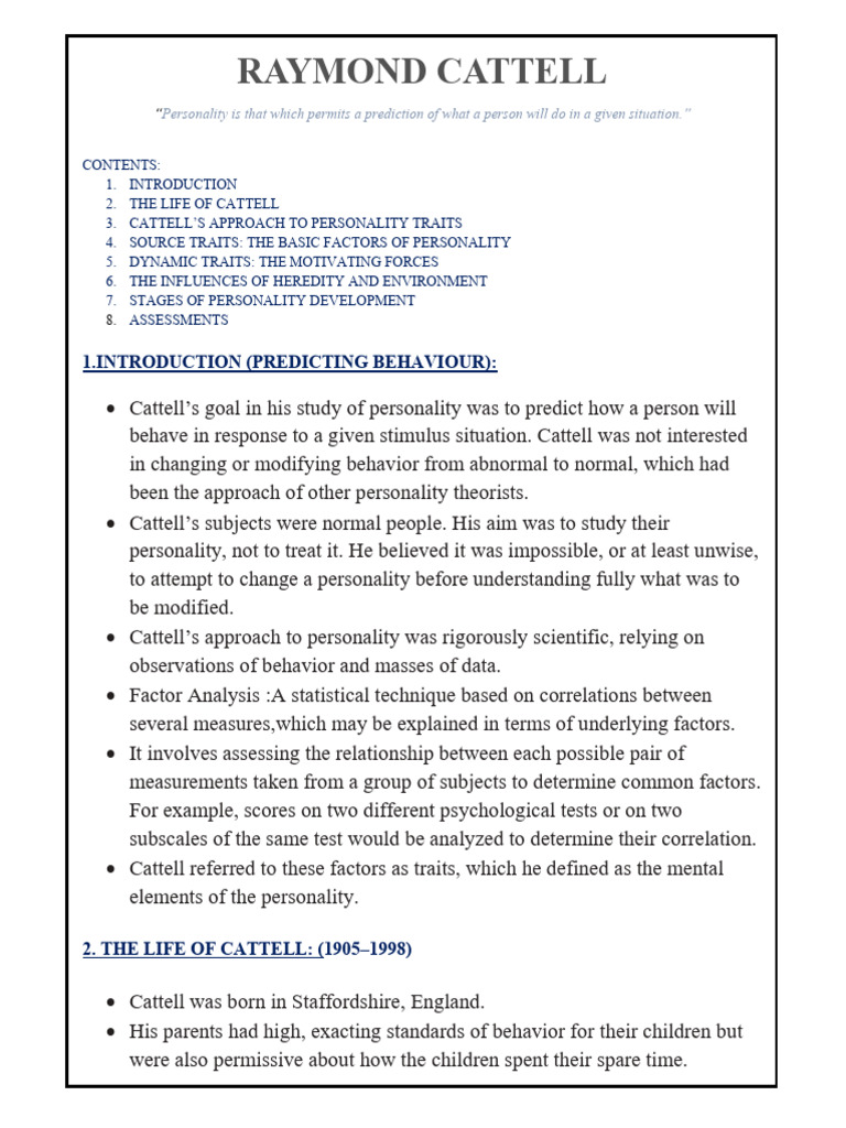 Raymond | PDF | Attitude (Psychology) | Behavior