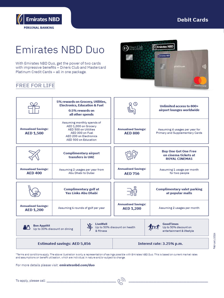 Enbd Duo Value Chart - Tba020224jc | PDF