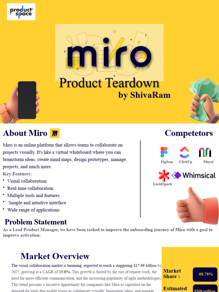 Miro Product Teardown Analysis | PDF | Brainstorming | Business