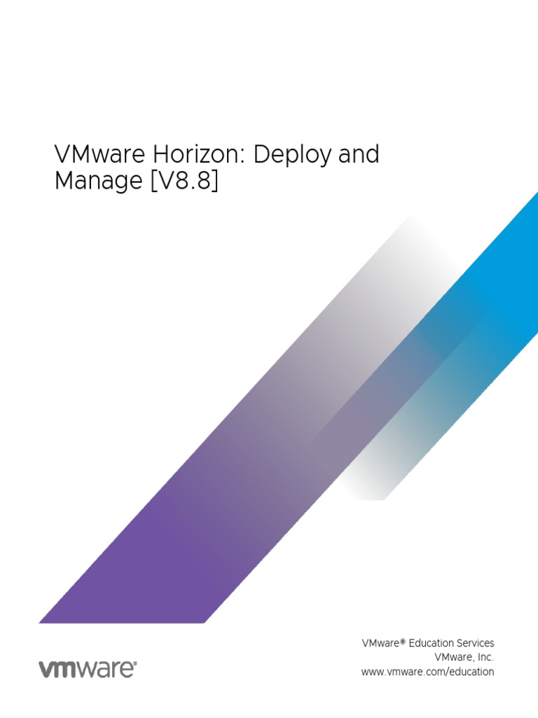VMware Horizon - Deploy and Manage (V8.8) - Lab Manual PDF | PDF | Virtual Machine | Microsoft ...