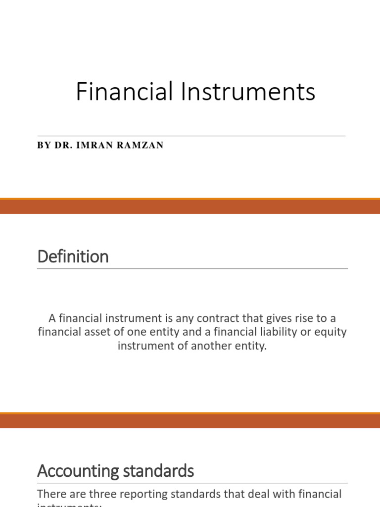 Lecture 9 Financial Instrument | PDF | Bonds (Finance) | Equity (Finance)