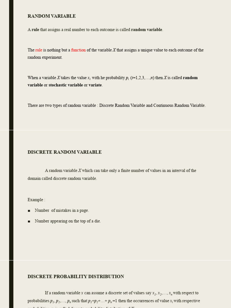 Discrete Random Variable | PDF | Probability Distribution | Random Variable