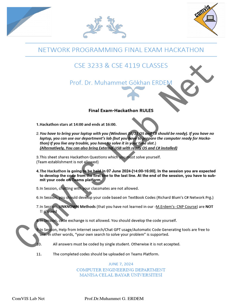 NetProg Hackathon Final Sheet 240607-1400 | PDF
