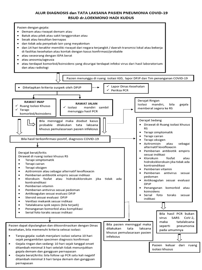 Alur Diagnosis Dan Tatalaksana Covid | PDF