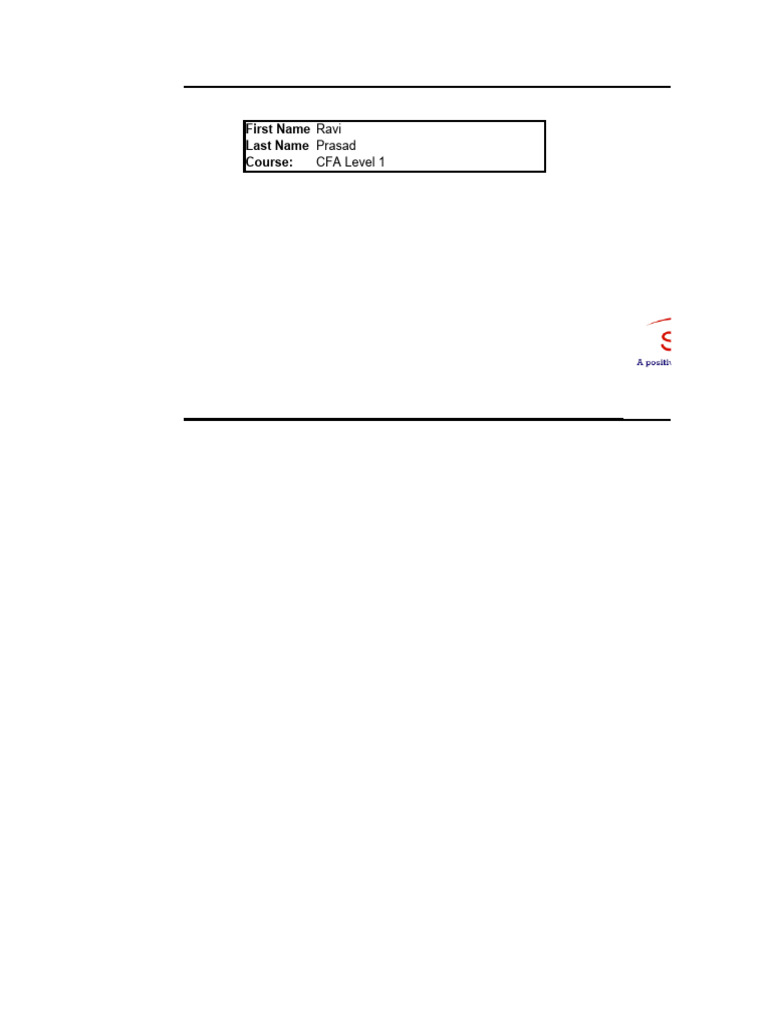 CFA Level 1 Study Plan Guide | PDF | Fixed Income | Financial Statement