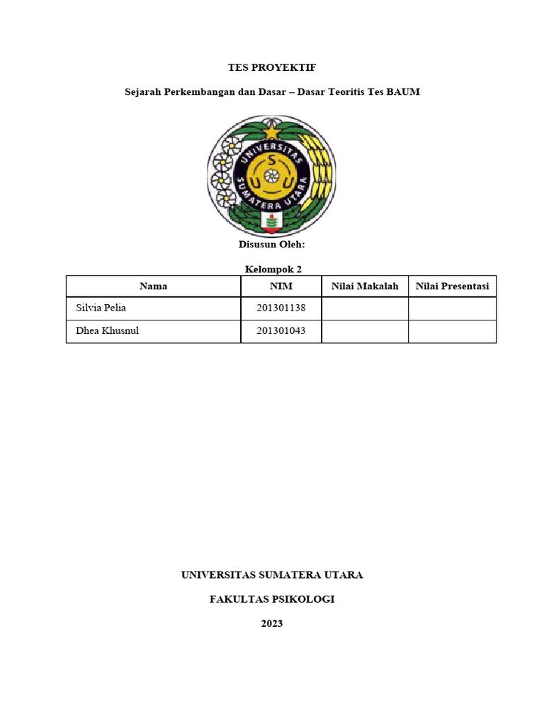 Kelompok 2 - TES BAUM | PDF