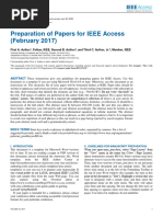 IEEE - Access Paper Template | PDF | Page Layout | Note (Typography)