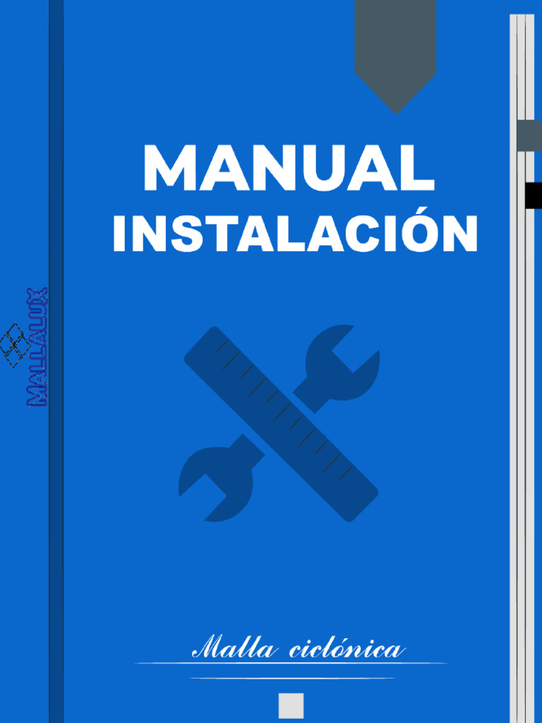 Manual de Instalacion de Malla Ciclonica | PDF | Tornillo | Hormigón
